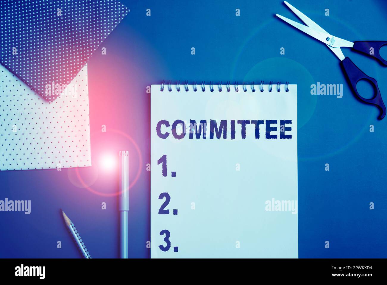 Text caption presenting Committee, Word Written on Group of people ...