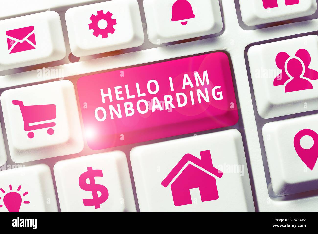 Hand writing sign Hello I Am Onboarding, Word Written on Action Process ...