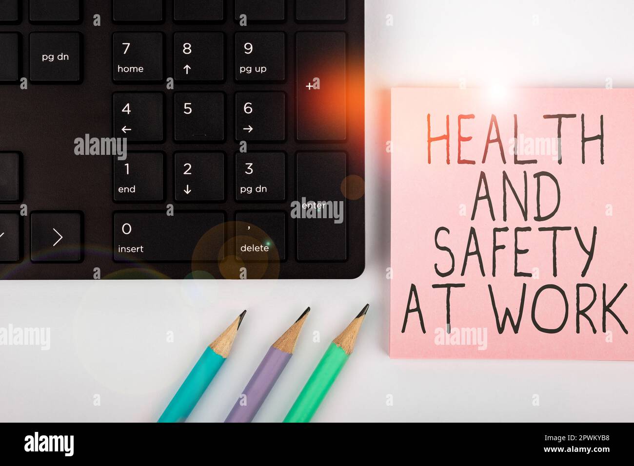 Hand writing sign Health And Safety At Work, Concept meaning Secure ...