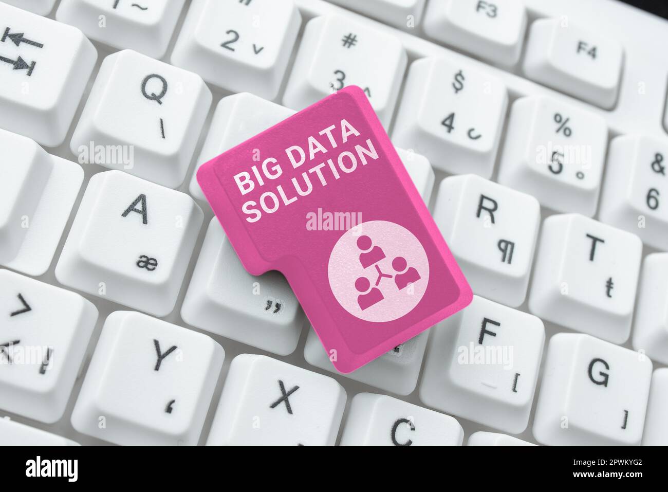 Conceptual display Big Data Solution, Word Written on Extracting value ...