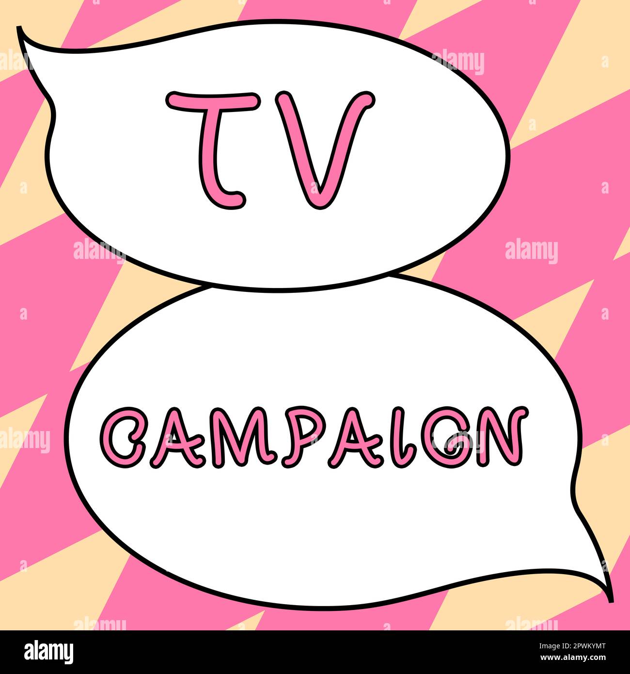 Conceptual caption Tv Campaign, Business showcase Television ...