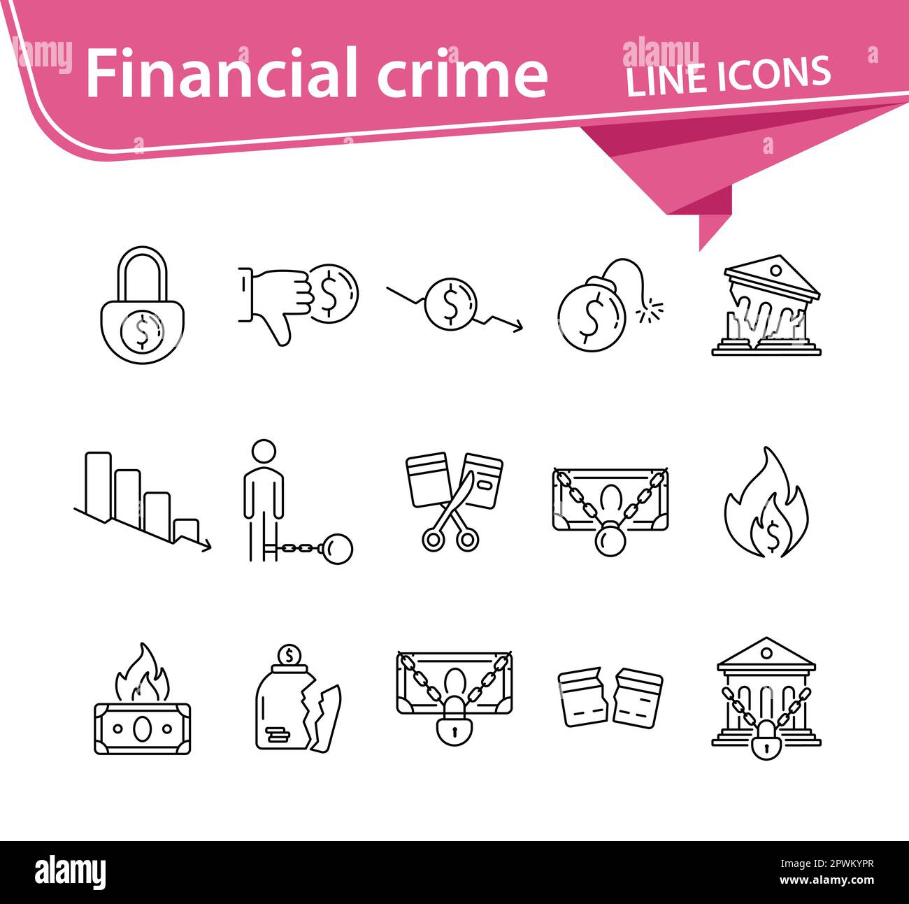 Economic crime Stock Vector Images - Alamy