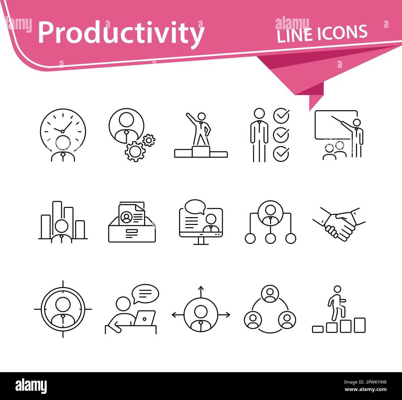 Person productivity illustration hi-res stock photography and images ...