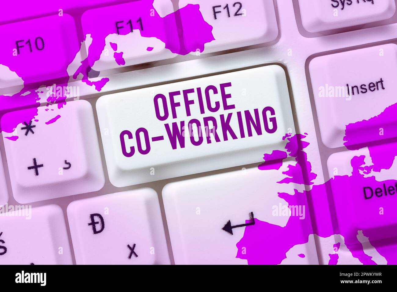 Conceptual caption Office Co Working, Concept meaning Business services ...