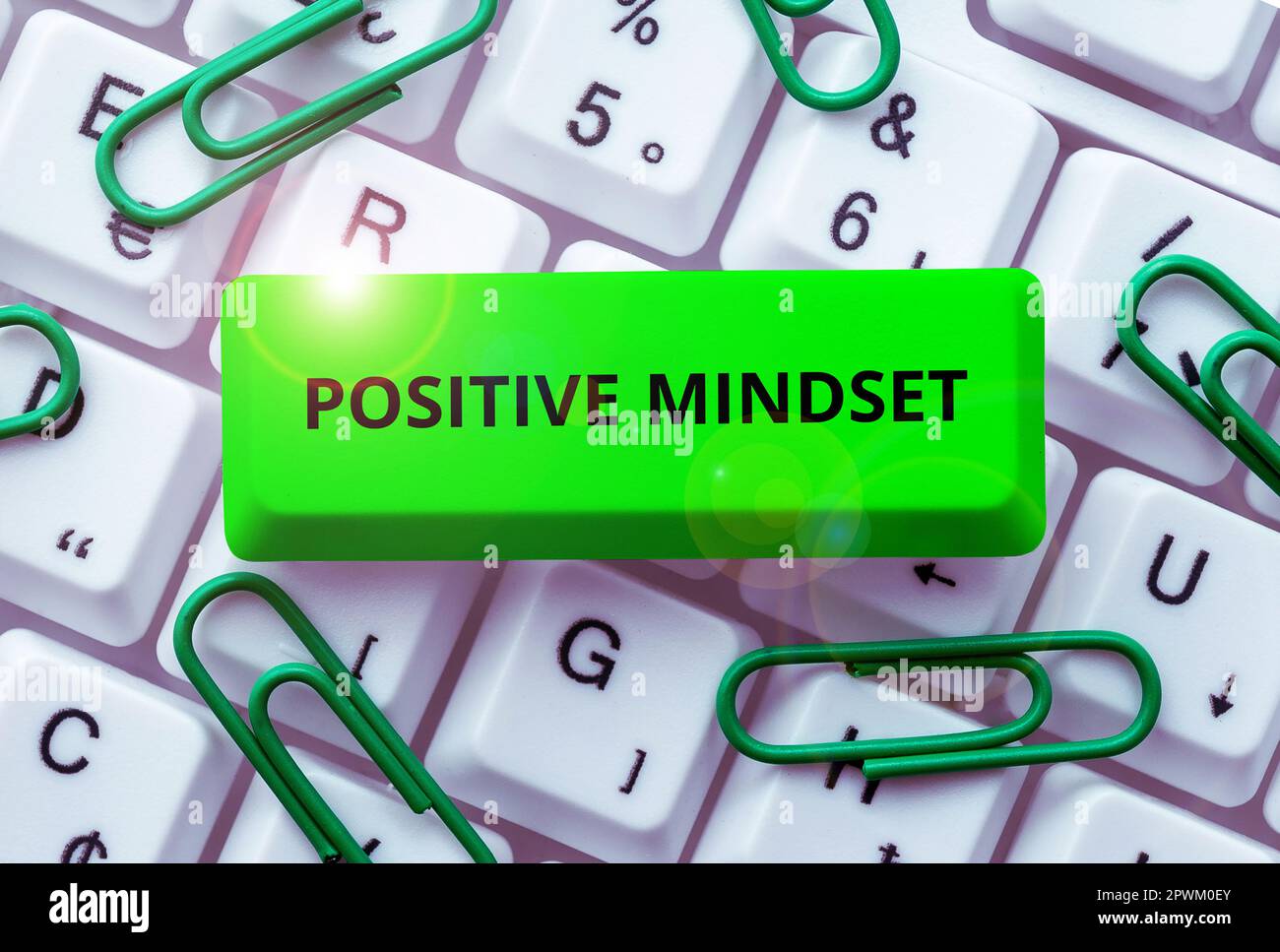 Sign displaying Positive Mindset, Word Written on mental and emotional ...