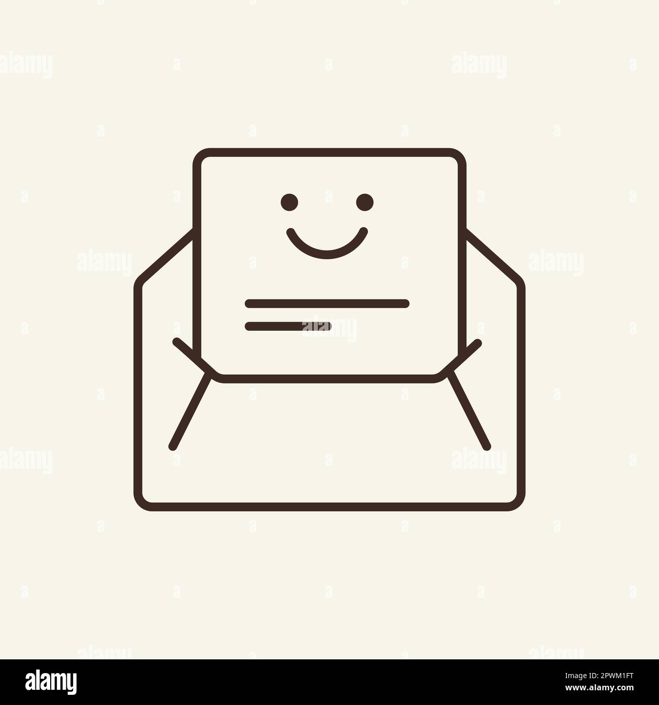 Appreciation letter line icon Stock Vector Image & Art - Alamy