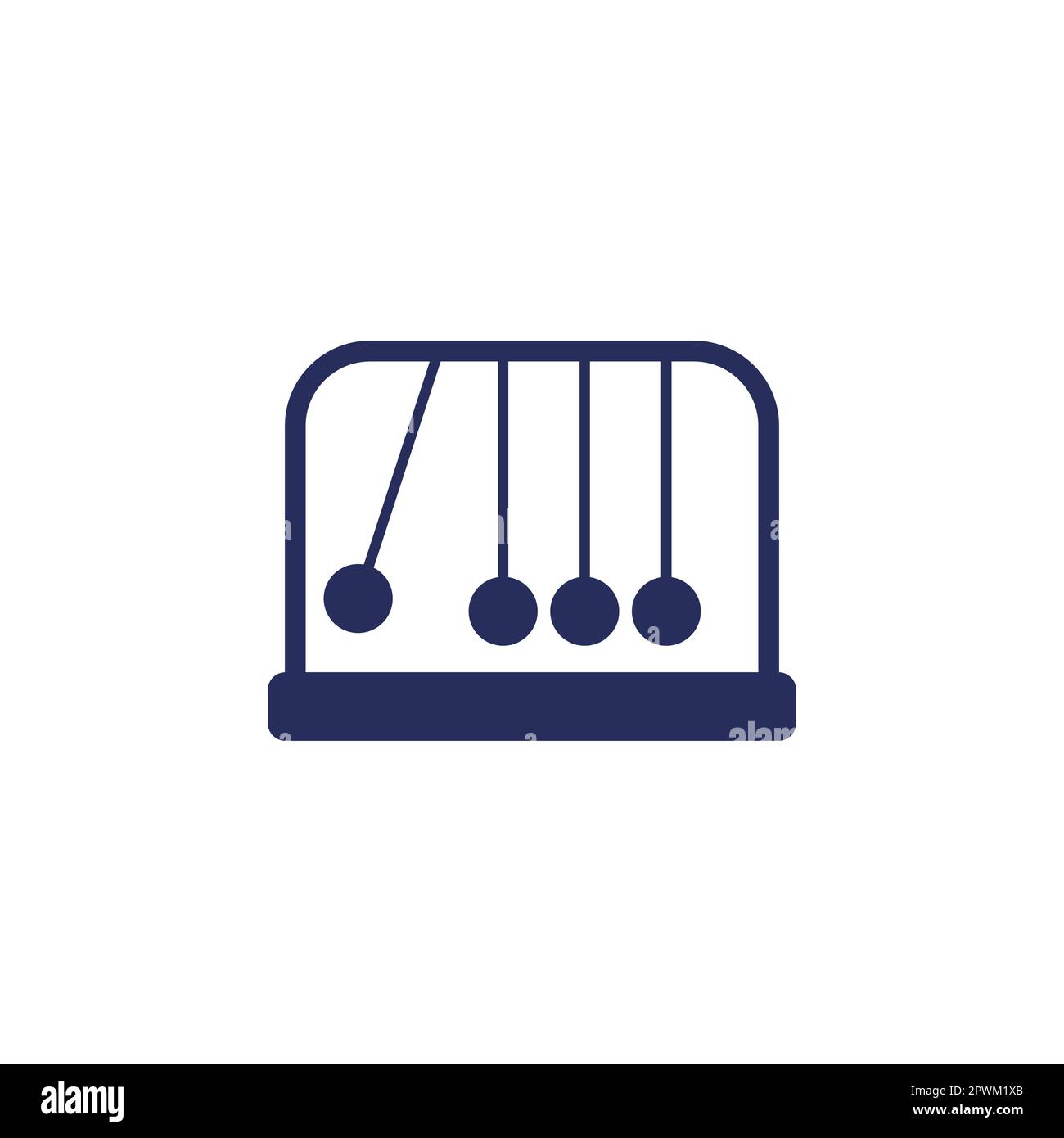 pendulum, cradle with balls icon on white Stock Vector Image & Art - Alamy