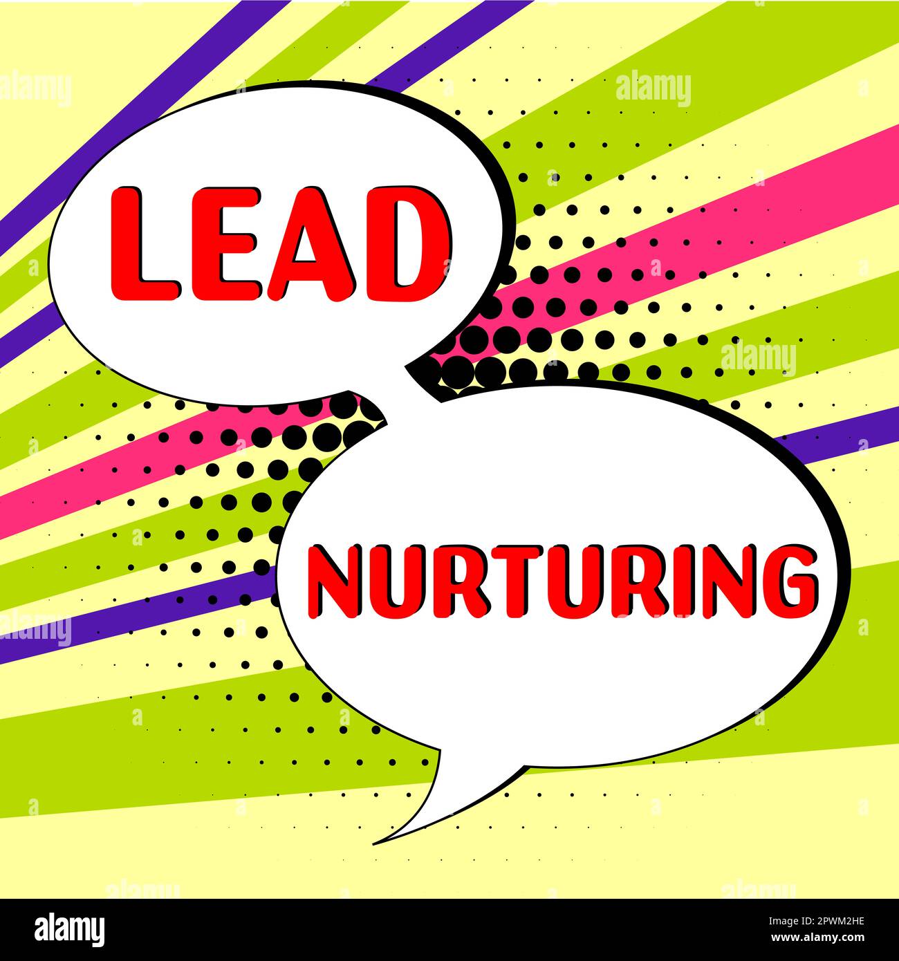 Conceptual display Lead Nurturing, Business idea method of building a ... Conceptual display Lead Nurturing, Business idea method of building a ...