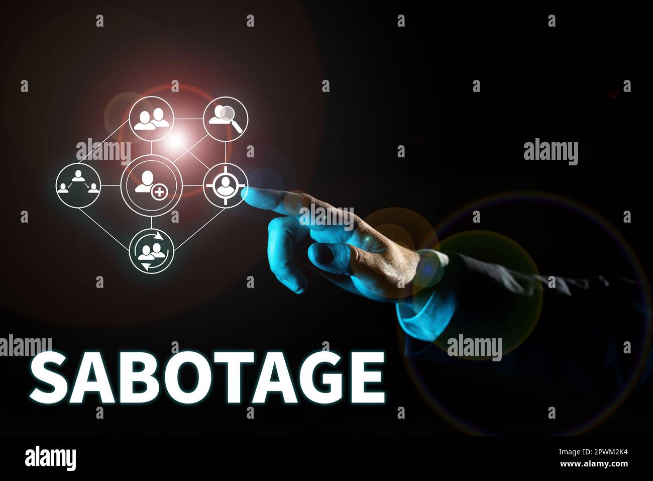 Sign displaying Sabotage, Word for destruction of an employer's tools ...