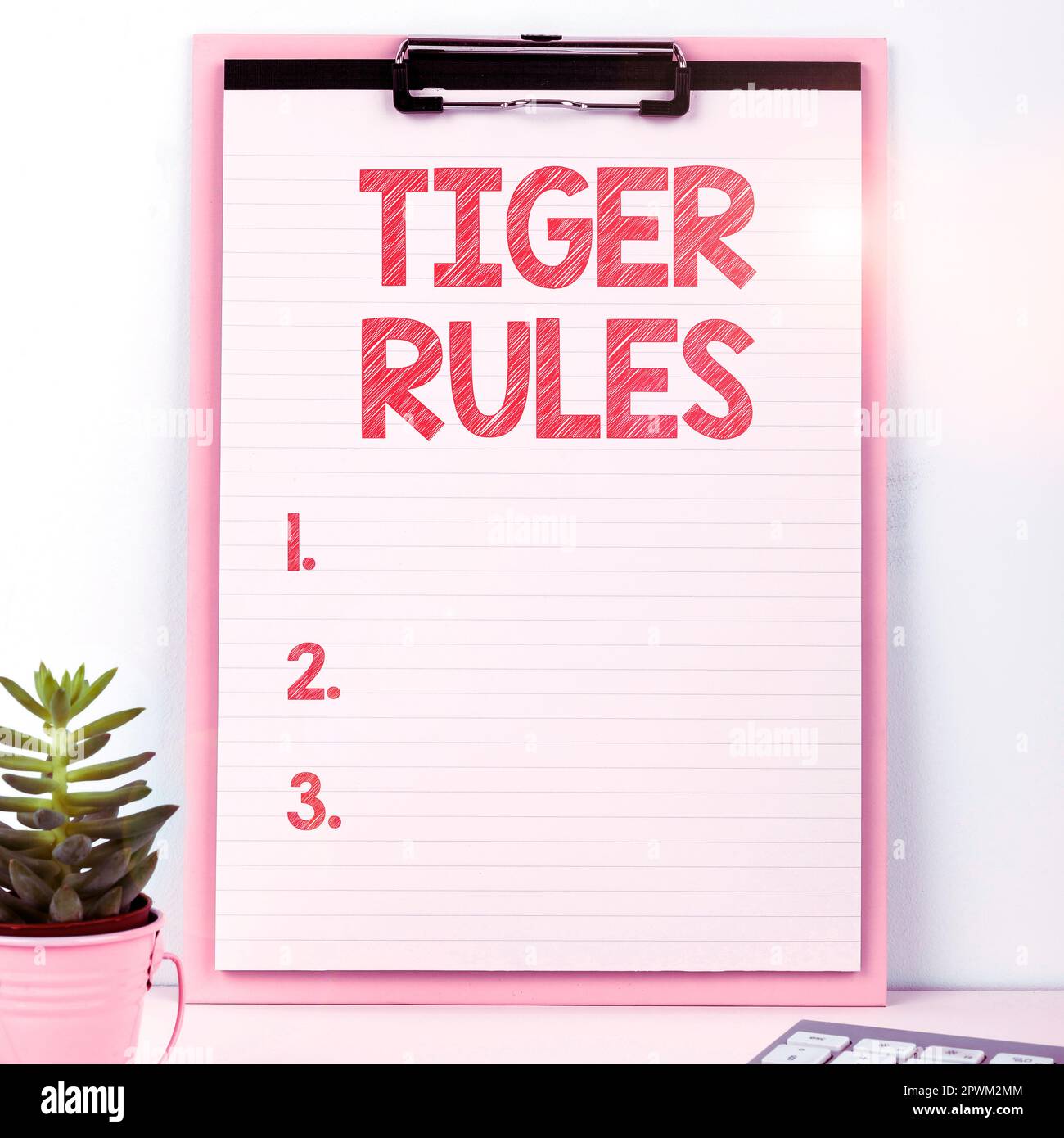 Hand writing sign Tiger Rules, Concept meaning Willpower and personal ...