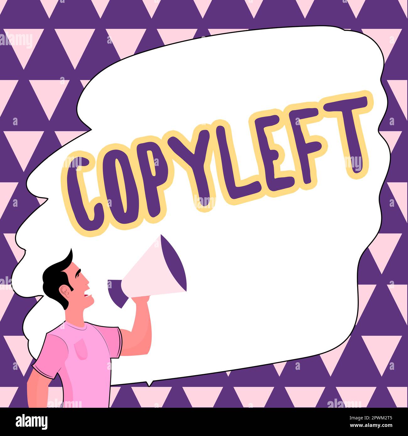 Sign displaying Copyleft, Conceptual photo the right to freely use ...