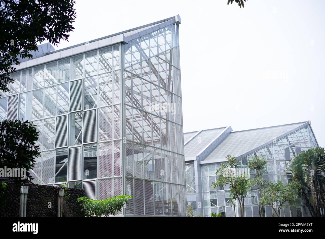 Beautiful glass greenhouse for a protected rare plant, in bogor ...
