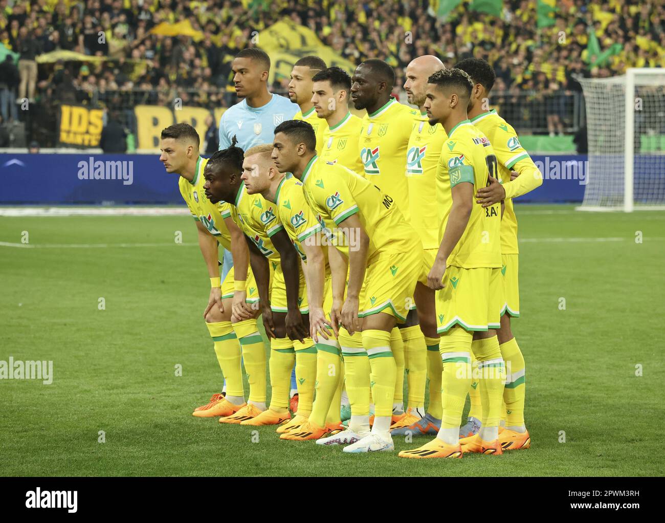 Team FC Nantes poses before the French Cup Final 2023 football match ...