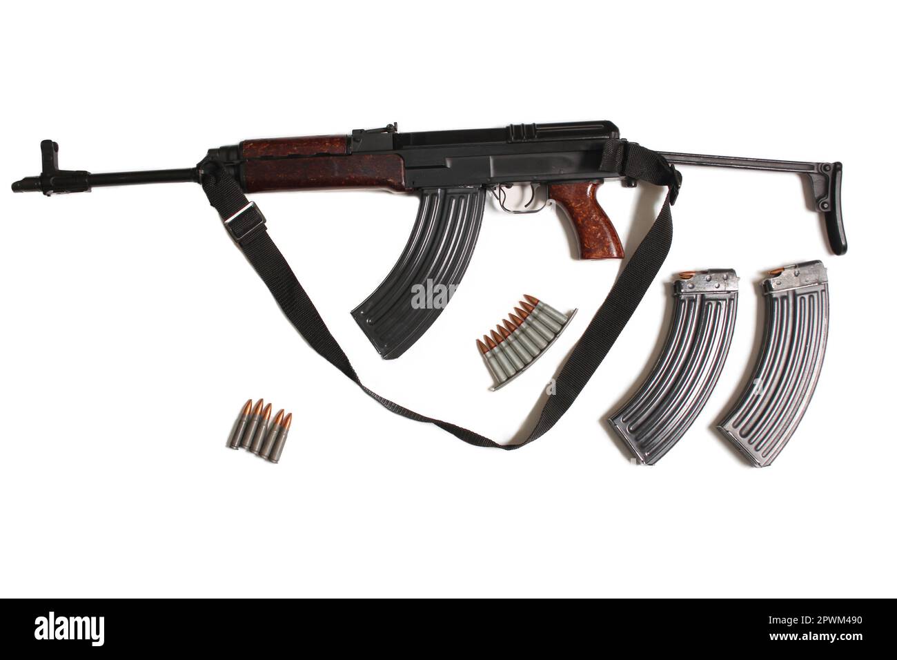 Czech Military Assault Rifle vz 58 Isolated on White Stock Photo - Alamy
