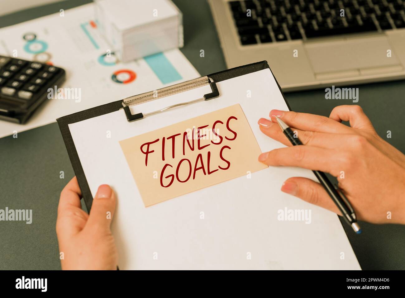 Inspiration showing sign Fitness Goals, Business approach Loose fat ...