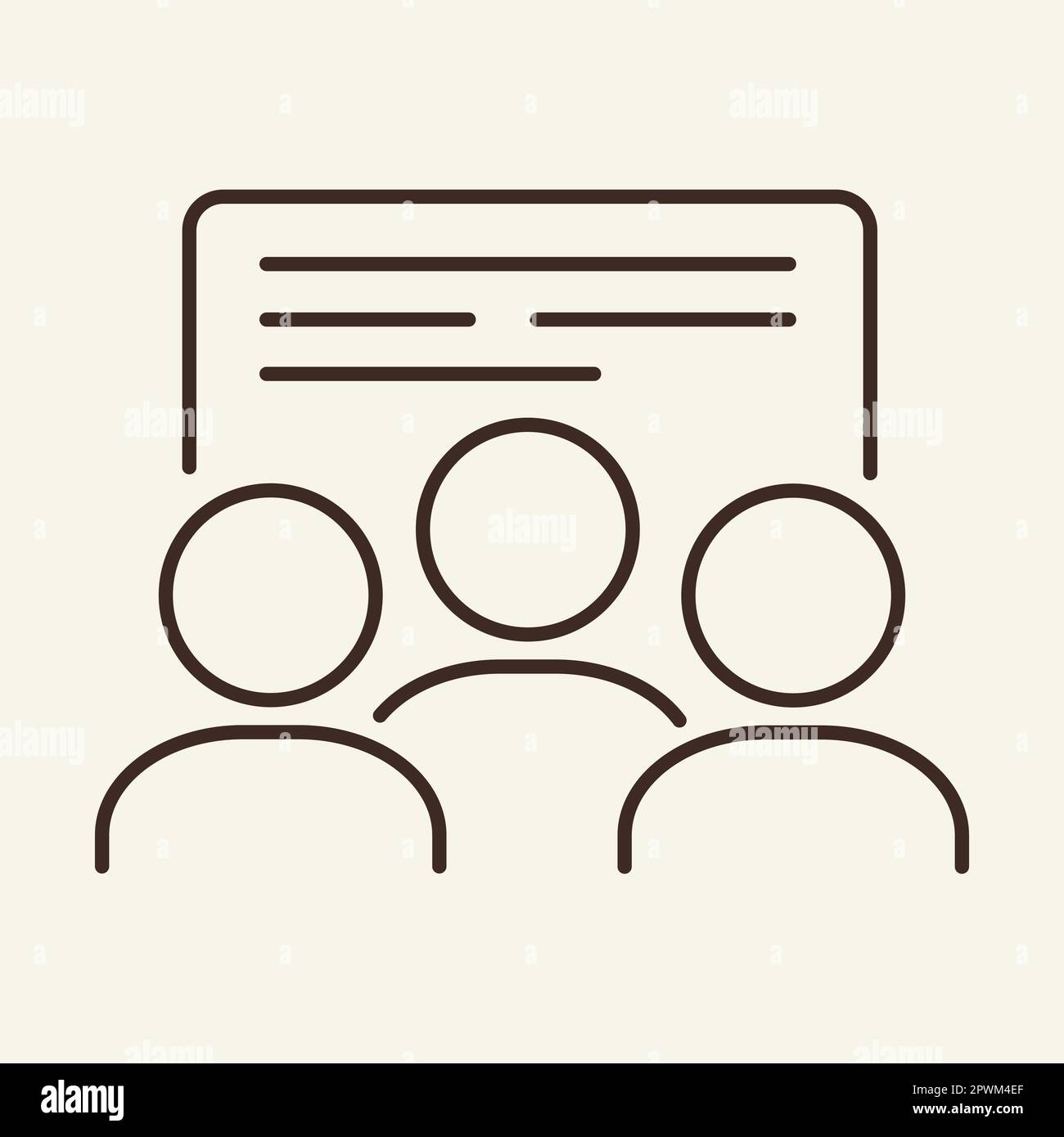 Audience black glyph icon Stock Vector Images - Alamy