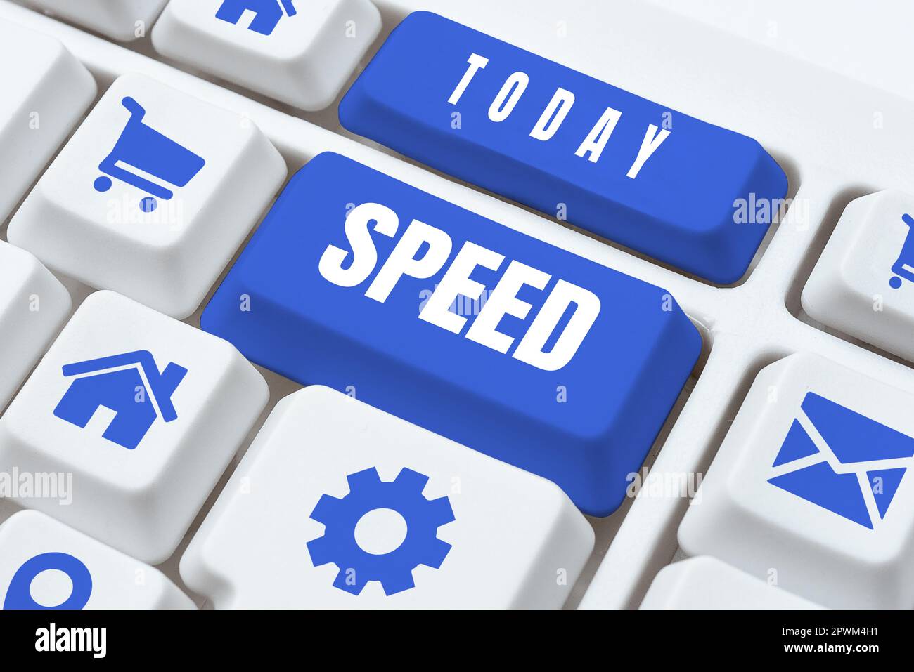 Conceptual caption Speed, Business concept rate at which someone or ...