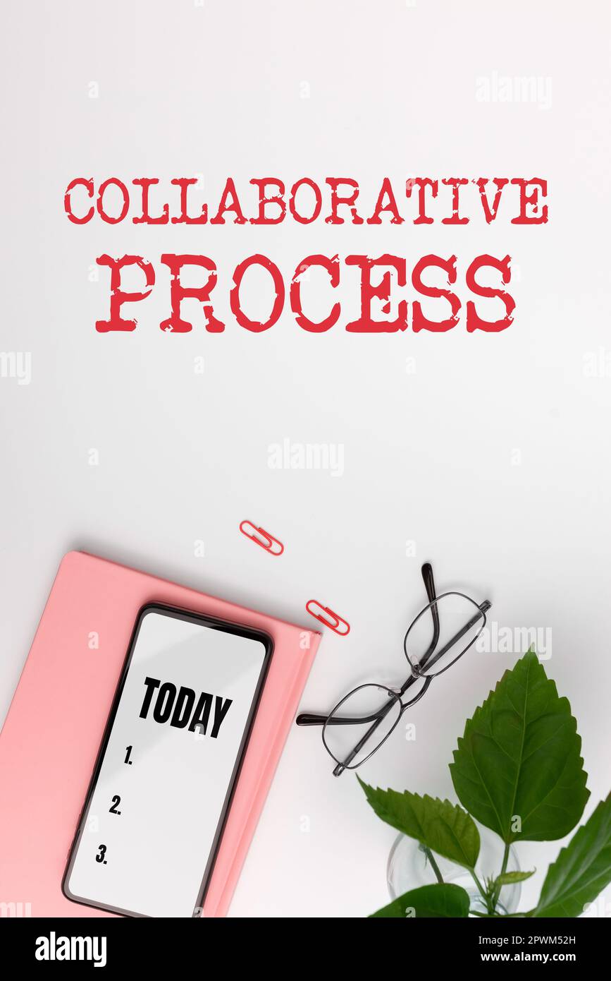 Inspiration showing sign Collaborative Process, Business idea people ...
