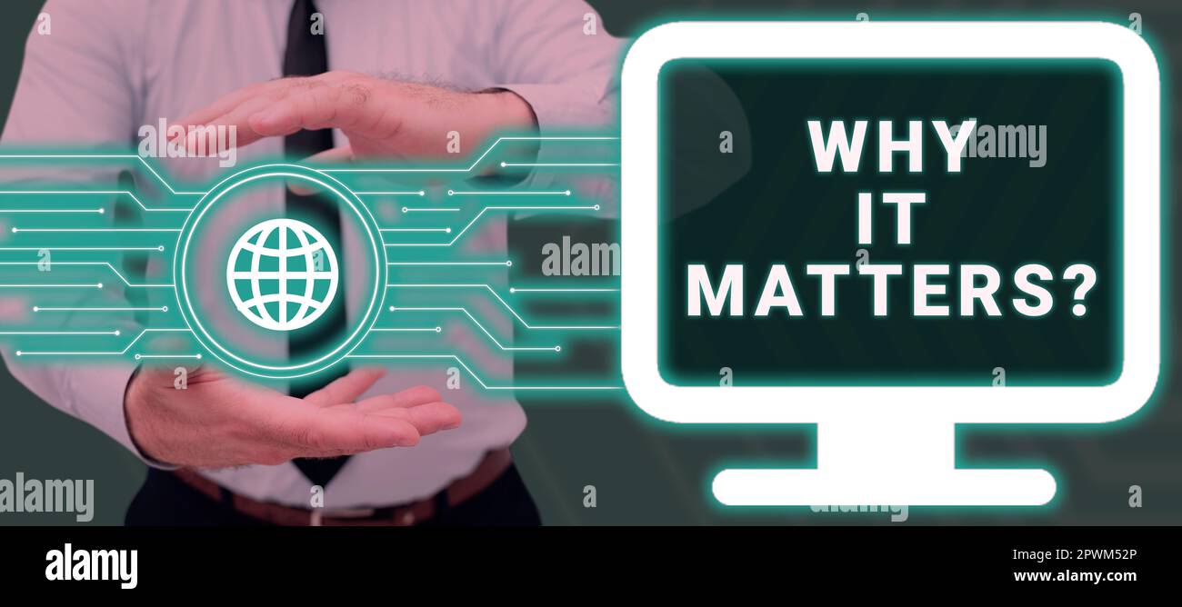 Text caption presenting Why It Matters, Internet Concept Important ...