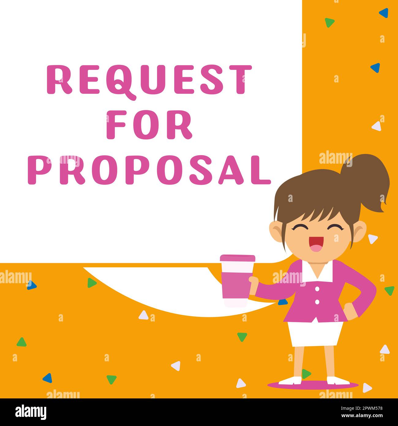 Inspiration showing sign Request For Proposal, Word Written on document ...