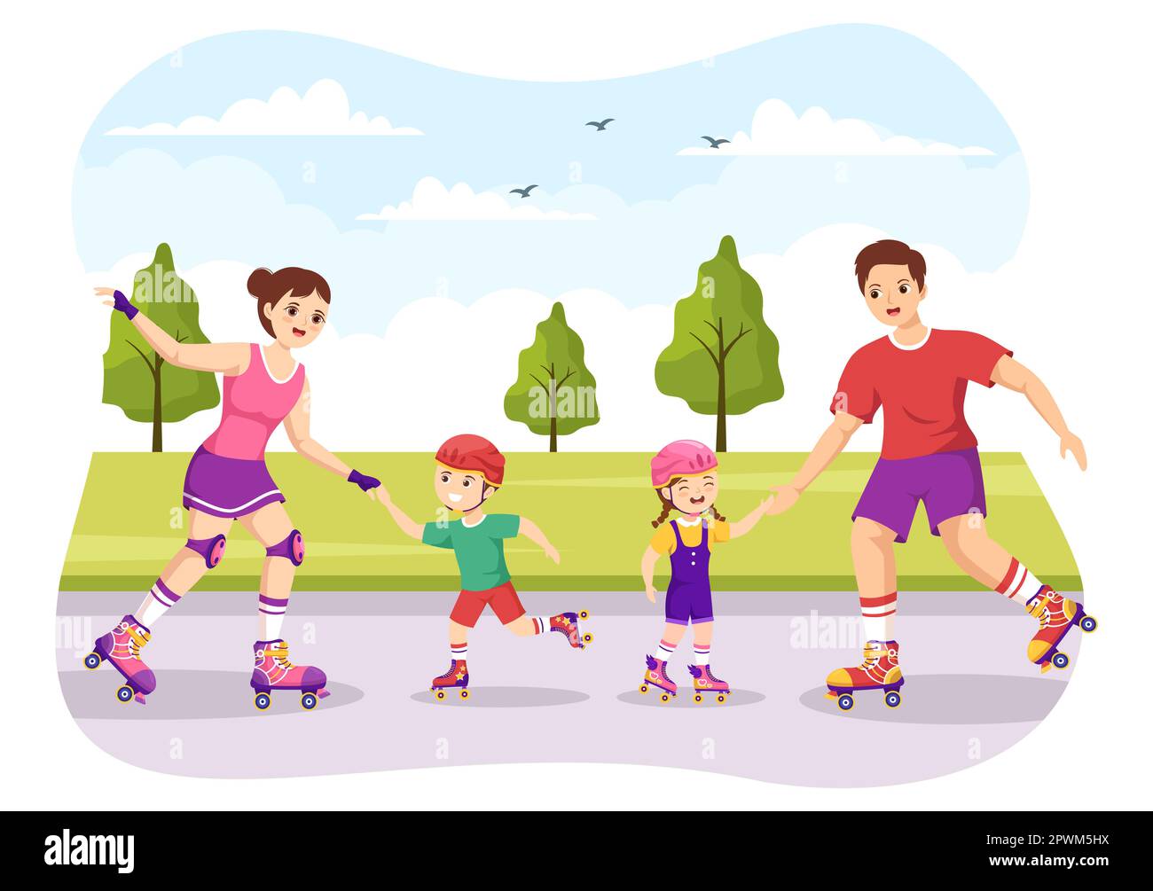 Roller Skates For Kids Clipart