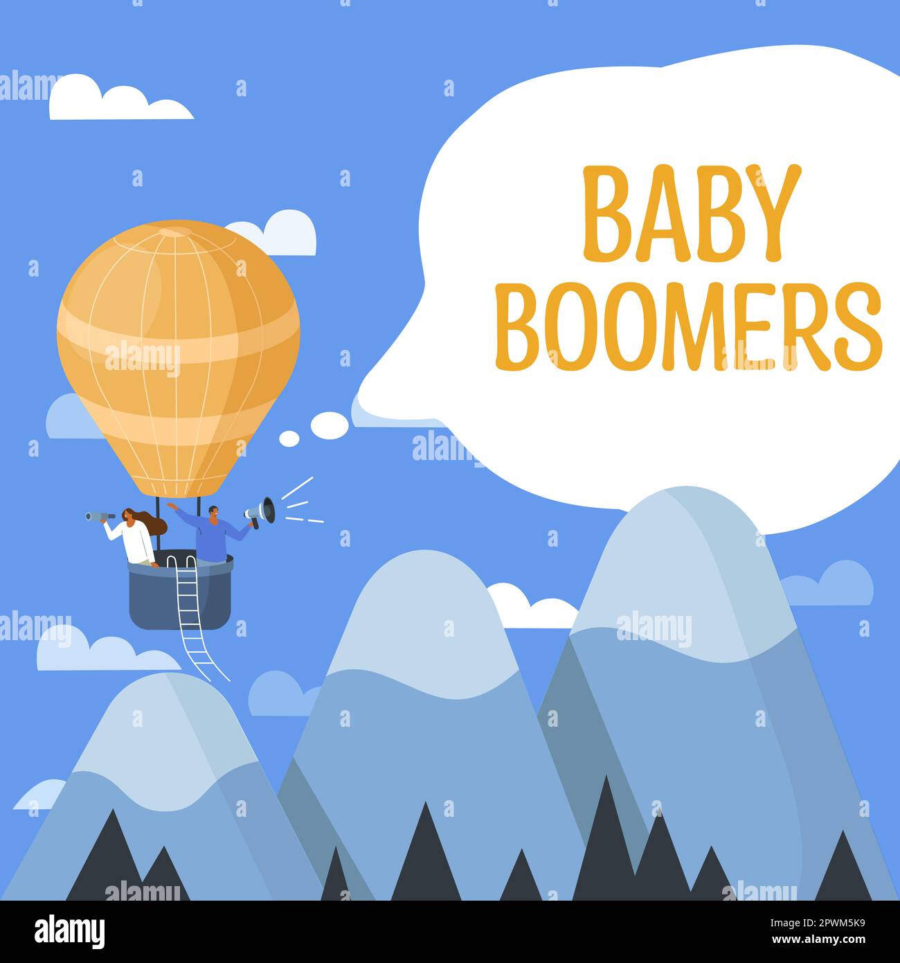 Inspiration showing sign Baby Boomers, Word for person who is born in ...