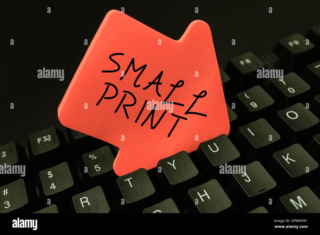 Text showing inspiration Small Print, Concept meaning document that ...