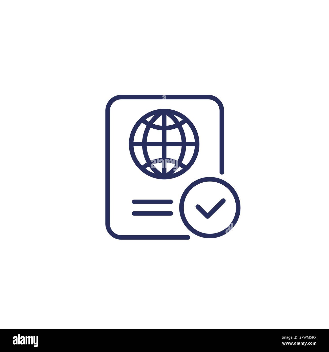 Stamp on id passport Stock Vector Images - Alamy