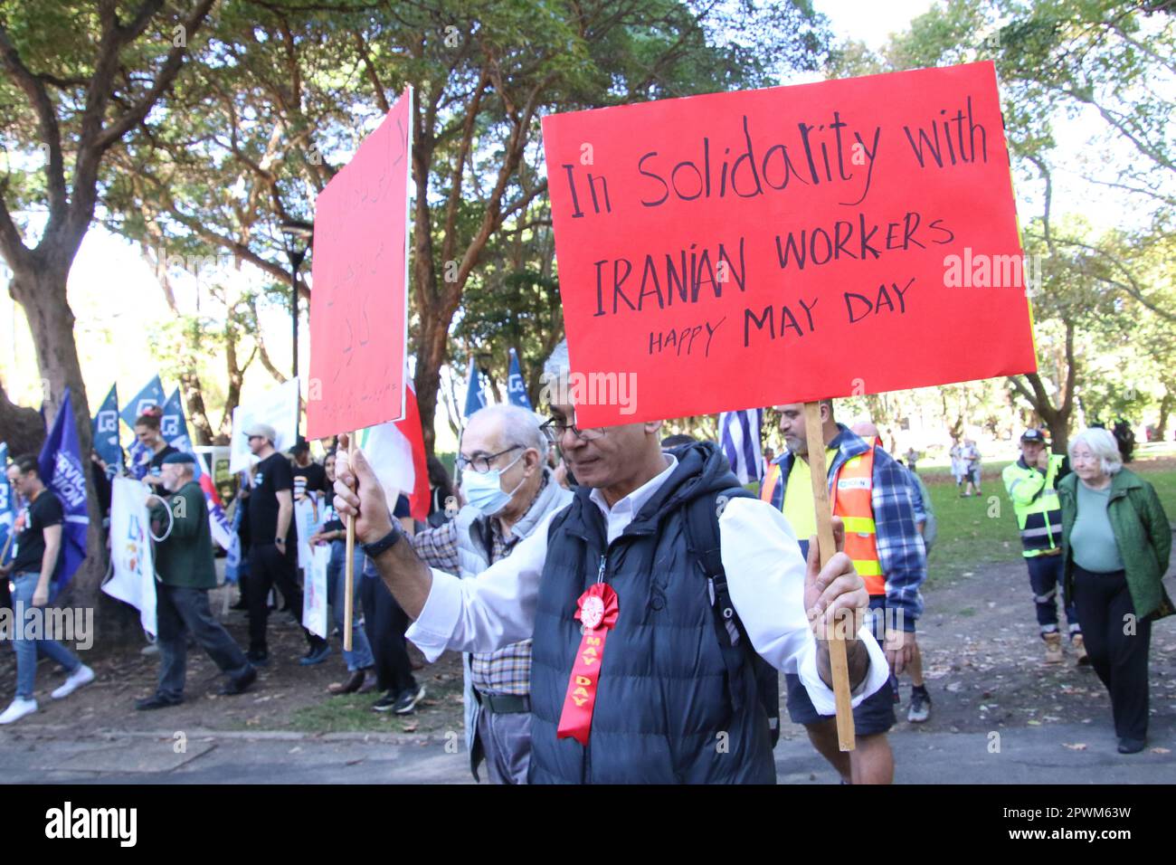 Sydney, Australia. 1st May 2023. Workers from unions, socialists and ...