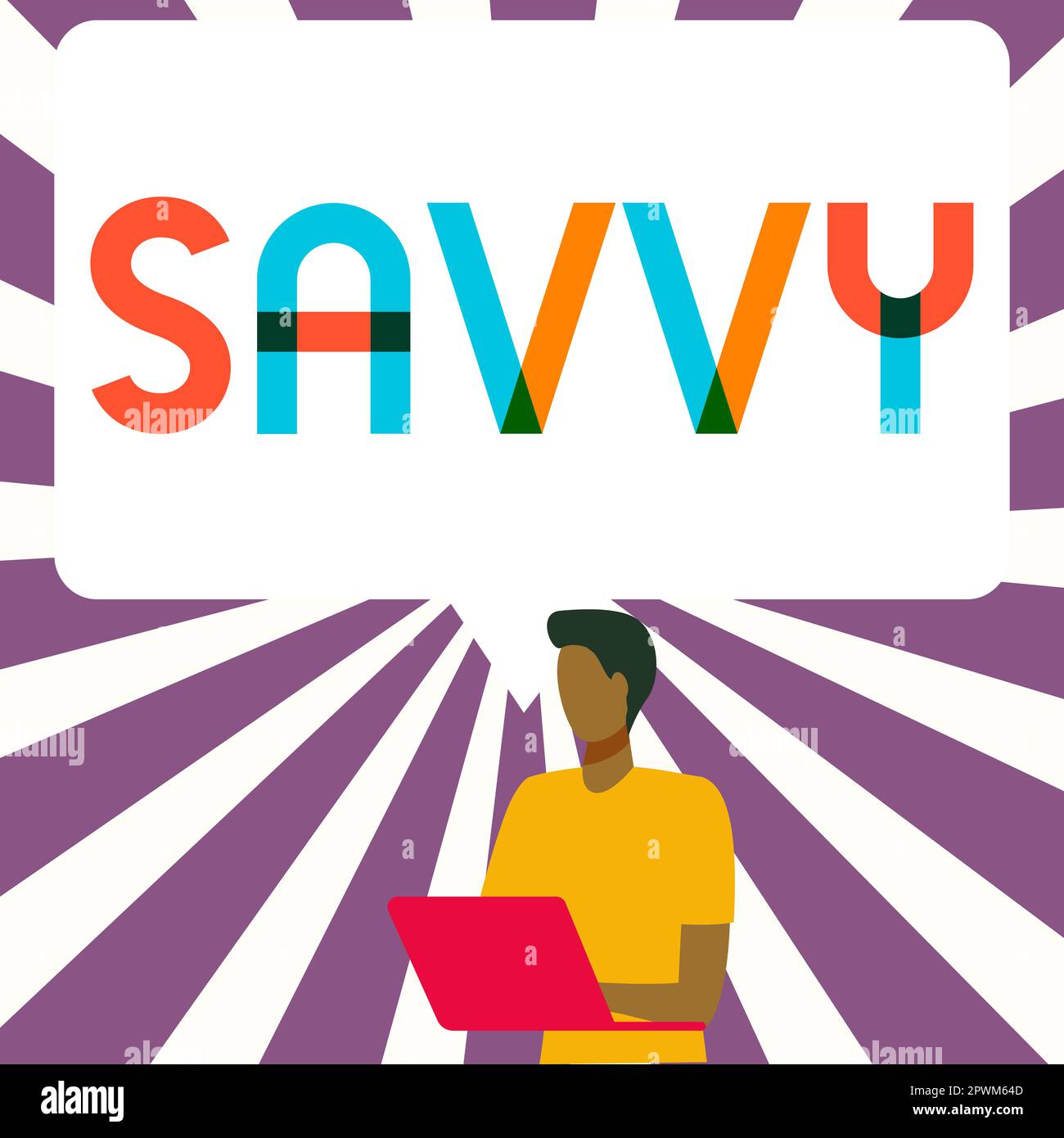 Writing displaying text Savvy, Internet Concept having perception ...