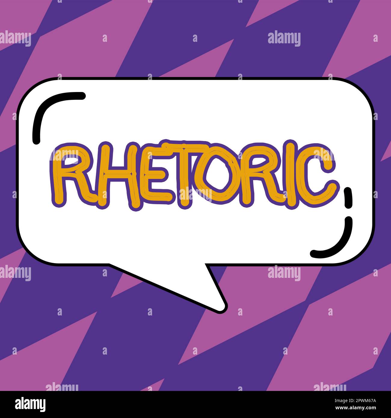 Sign displaying Rhetoric, Business concept study of writing or speaking ...