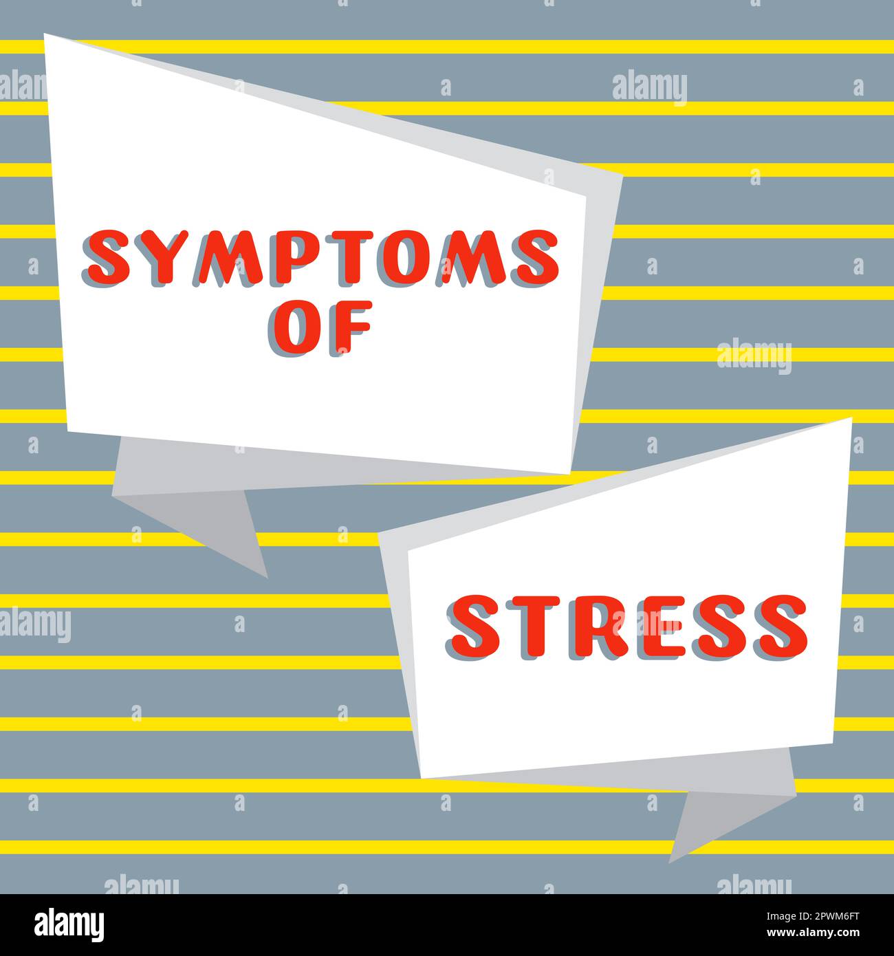 Sign displaying Symptoms Of Stress, Business showcase serving as ...