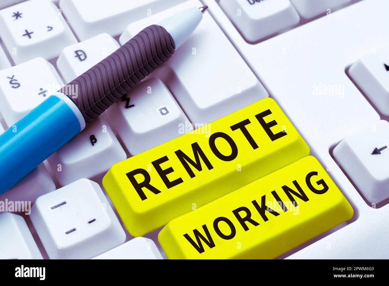 Conceptual caption Remote Working, Internet Concept situation in which ...