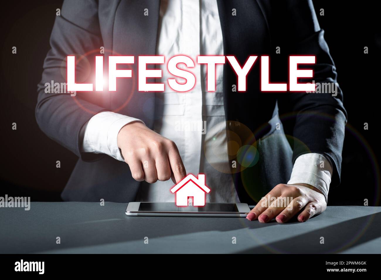 Conceptual display Lifestyle, Word Written on the typical way of living ...