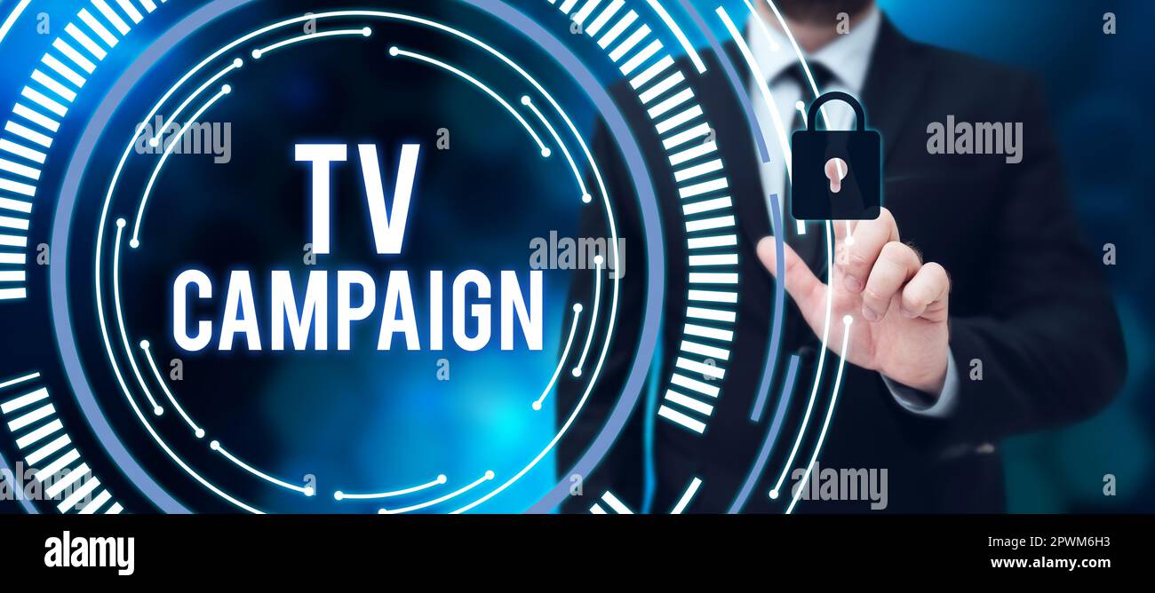 Handwriting text Tv Campaign, Word for Television programming produced ...