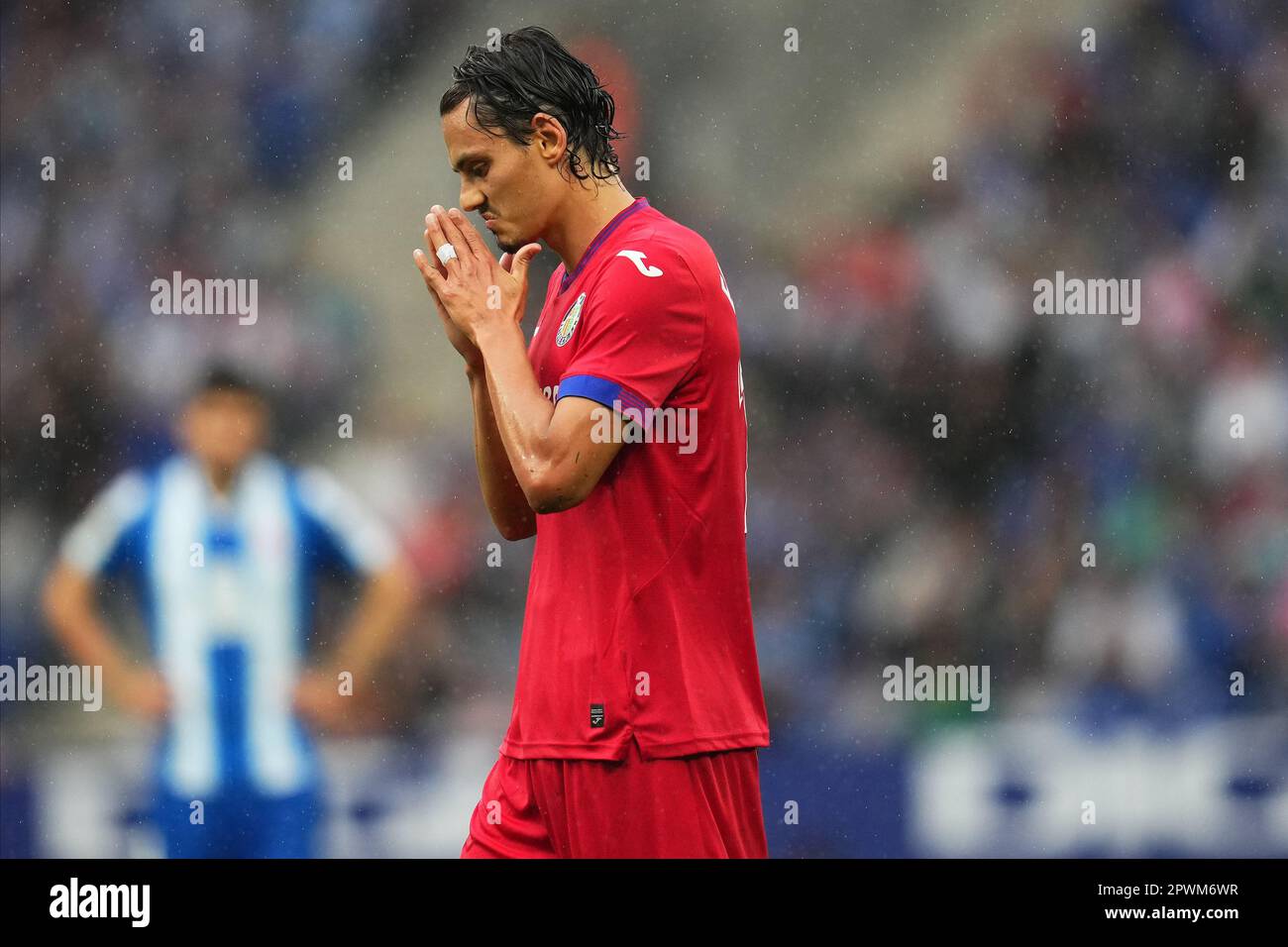 Enes Unal of Getafe CF during the La Liga match between RCD Espanyol ...