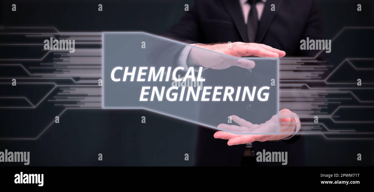 Text caption presenting Chemical Engineering, Word for developing ...