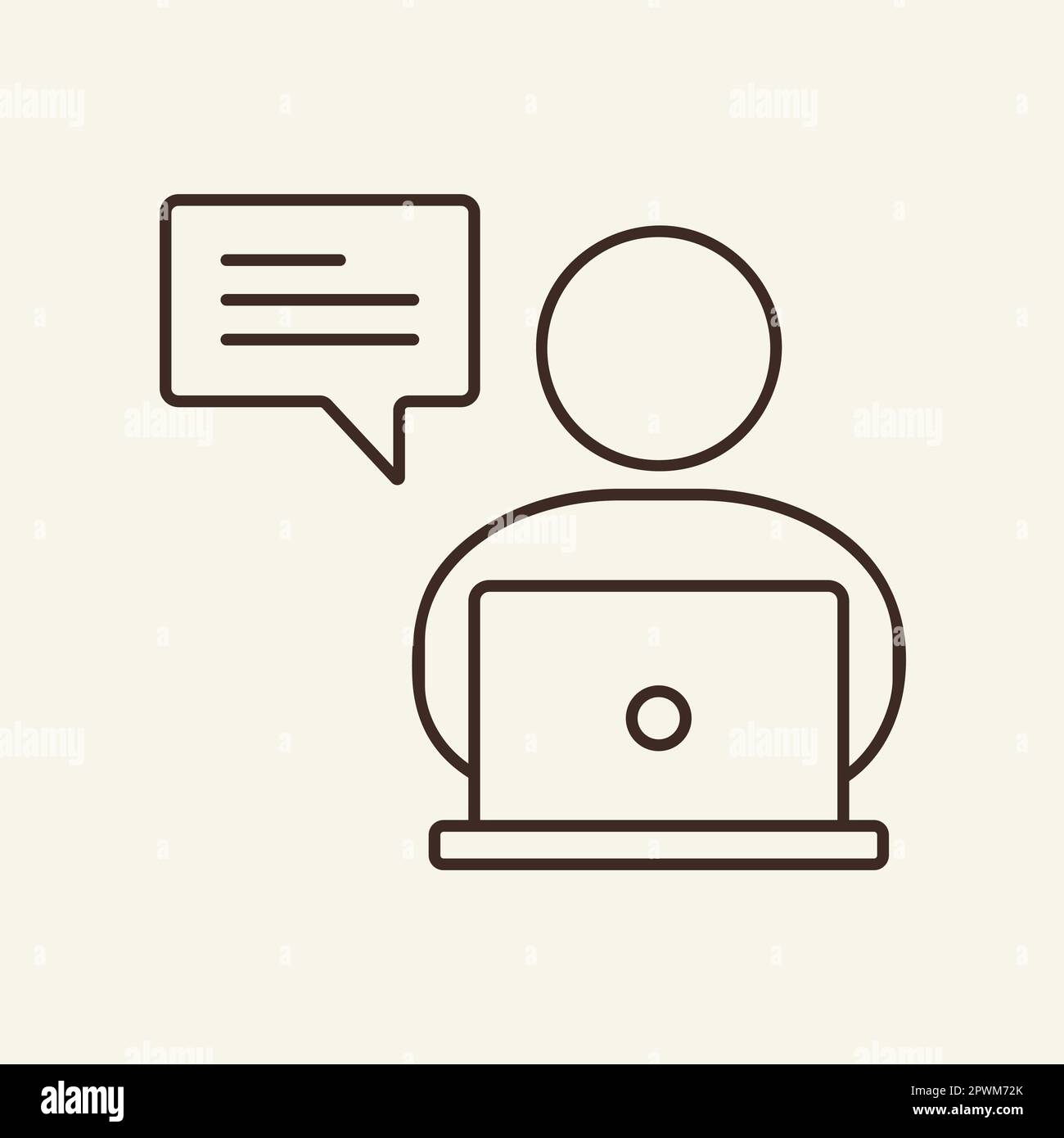 Freelancer typing online information Stock Vector Images - Alamy