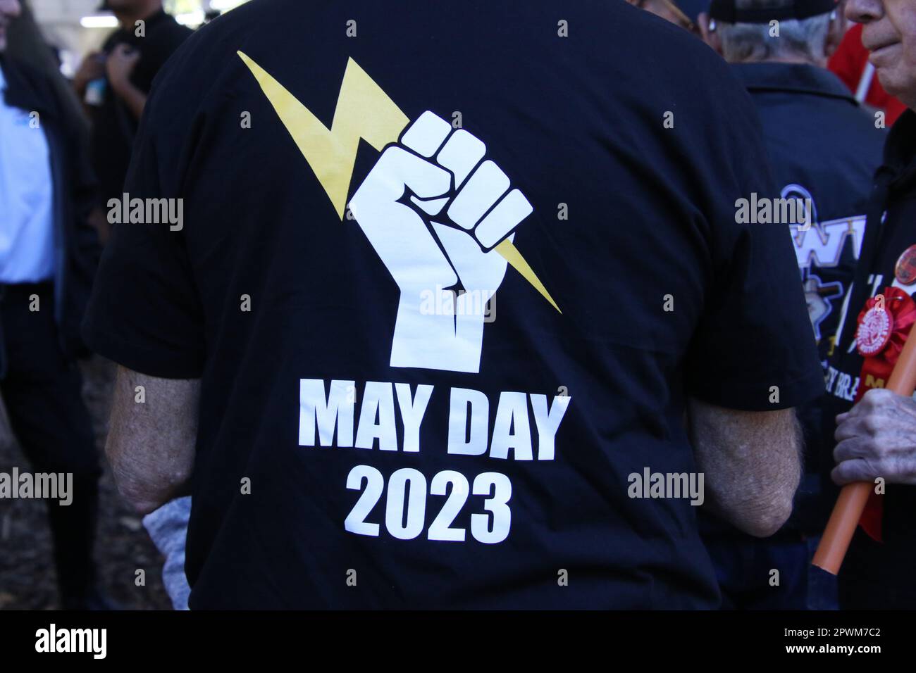 Sydney, Australia. 1st May 2023. Workers from unions, socialists and ...