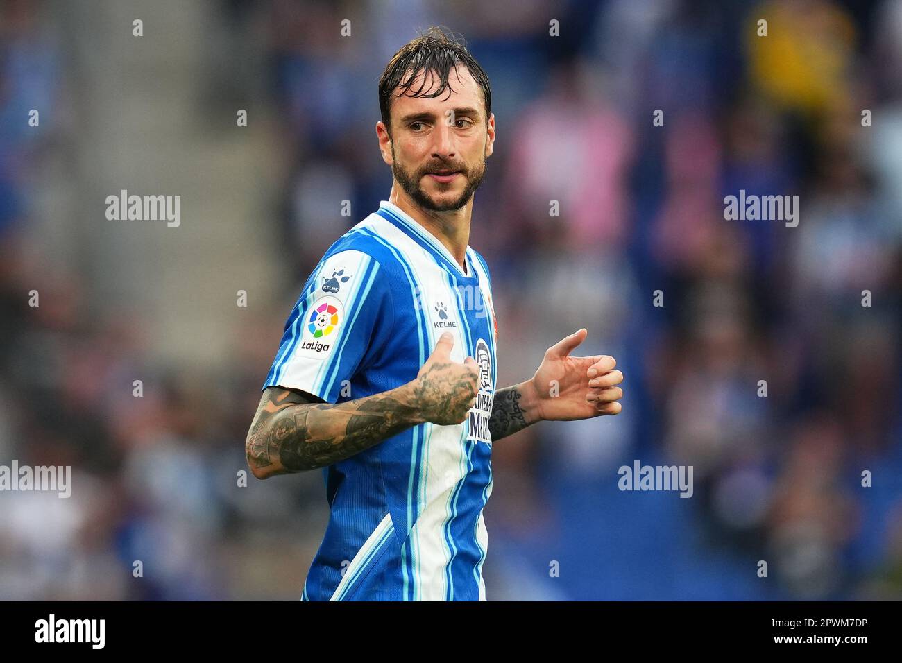Fernando Calero of RCD Espanyol during the La Liga match between RCD ...
