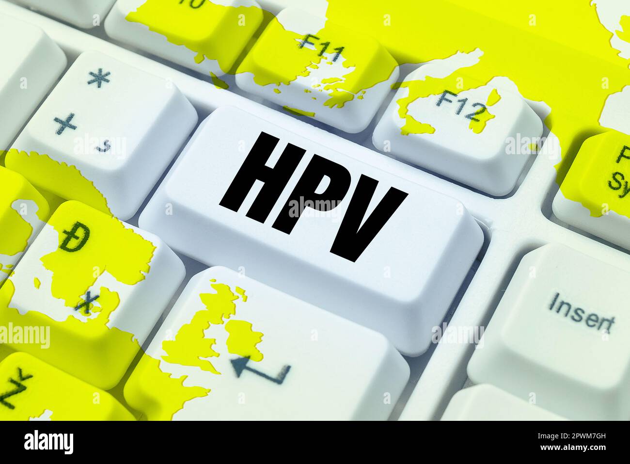 Handwriting text Hpv, Word for Group of viruses that affect your skin ...