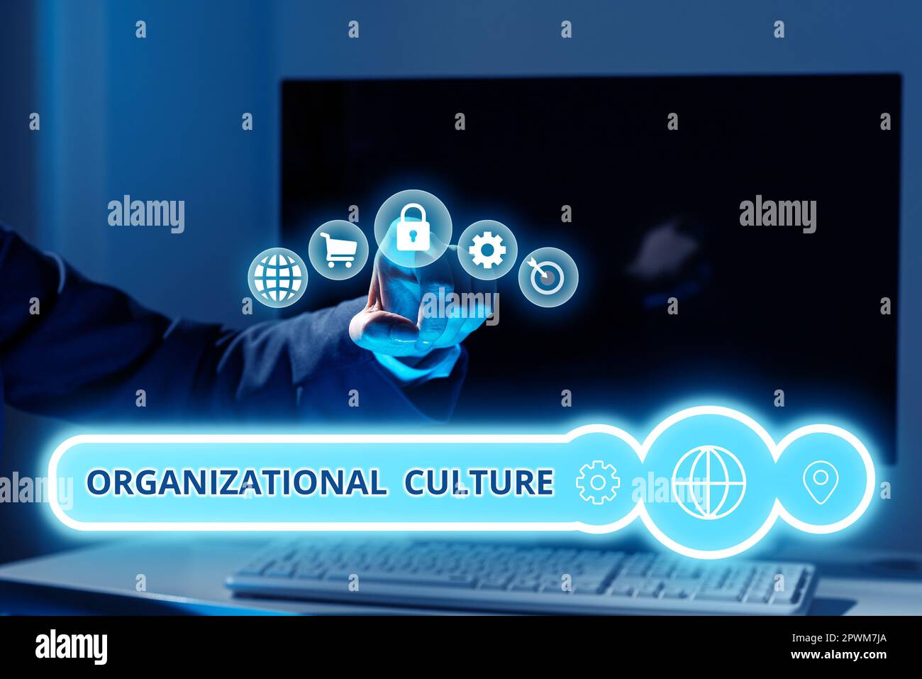 Conceptual display Organizational Culture, Word Written on the study of ...