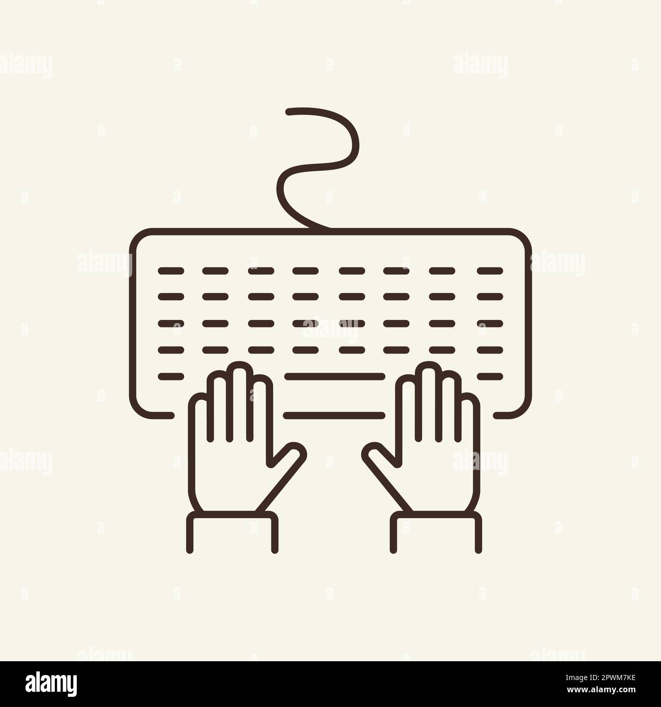 Keyboard line icon Stock Vector Image & Art - Alamy