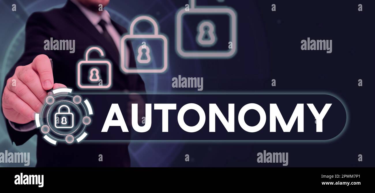 Conceptual display Autonomy, Word for vehicle that can guide itself ...