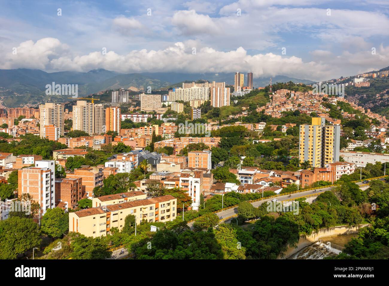 Medellin town city travel traveling view on Robledo and Los Colores ...