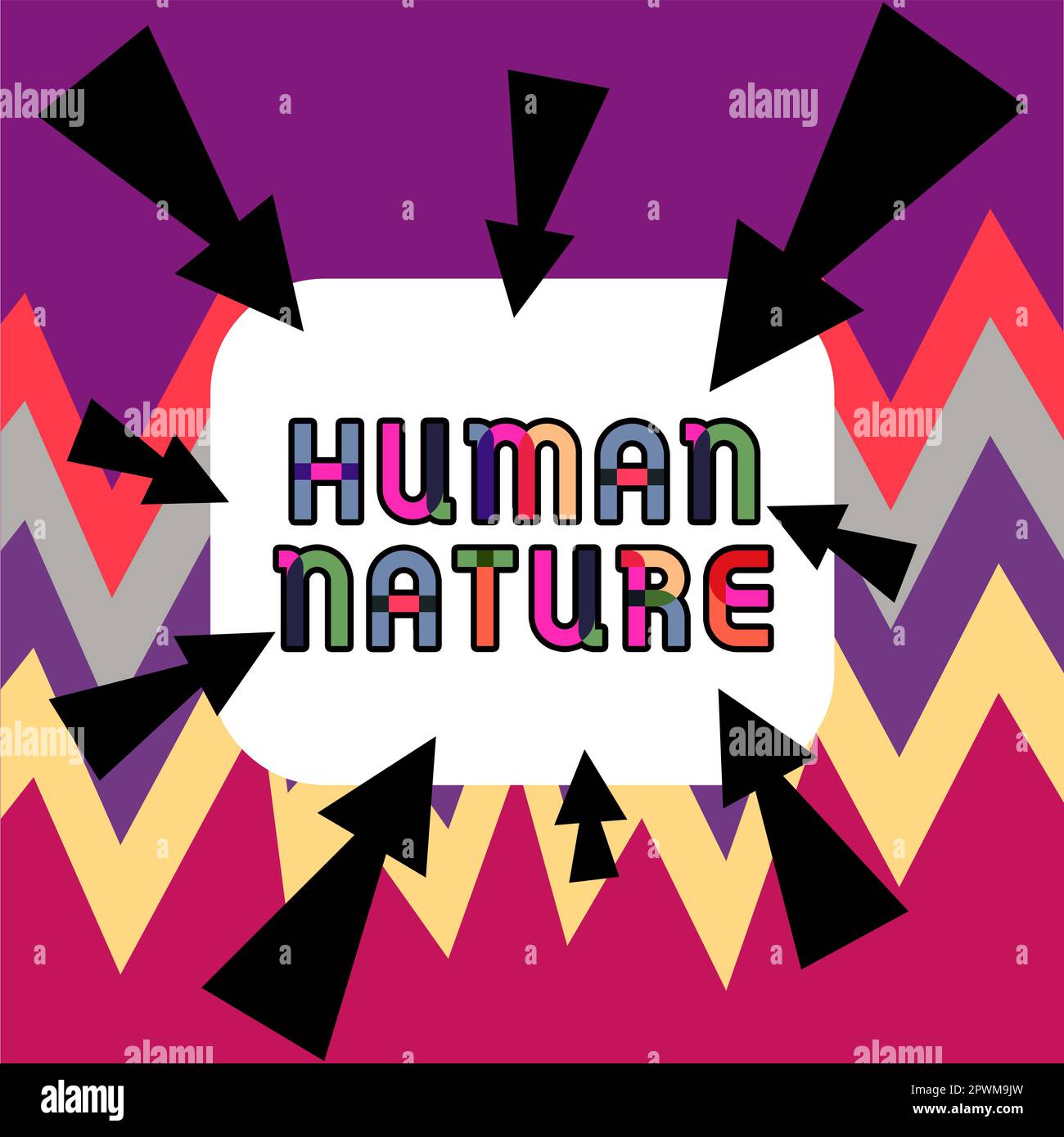 Text showing inspiration Human Nature, Business overview psychological ...