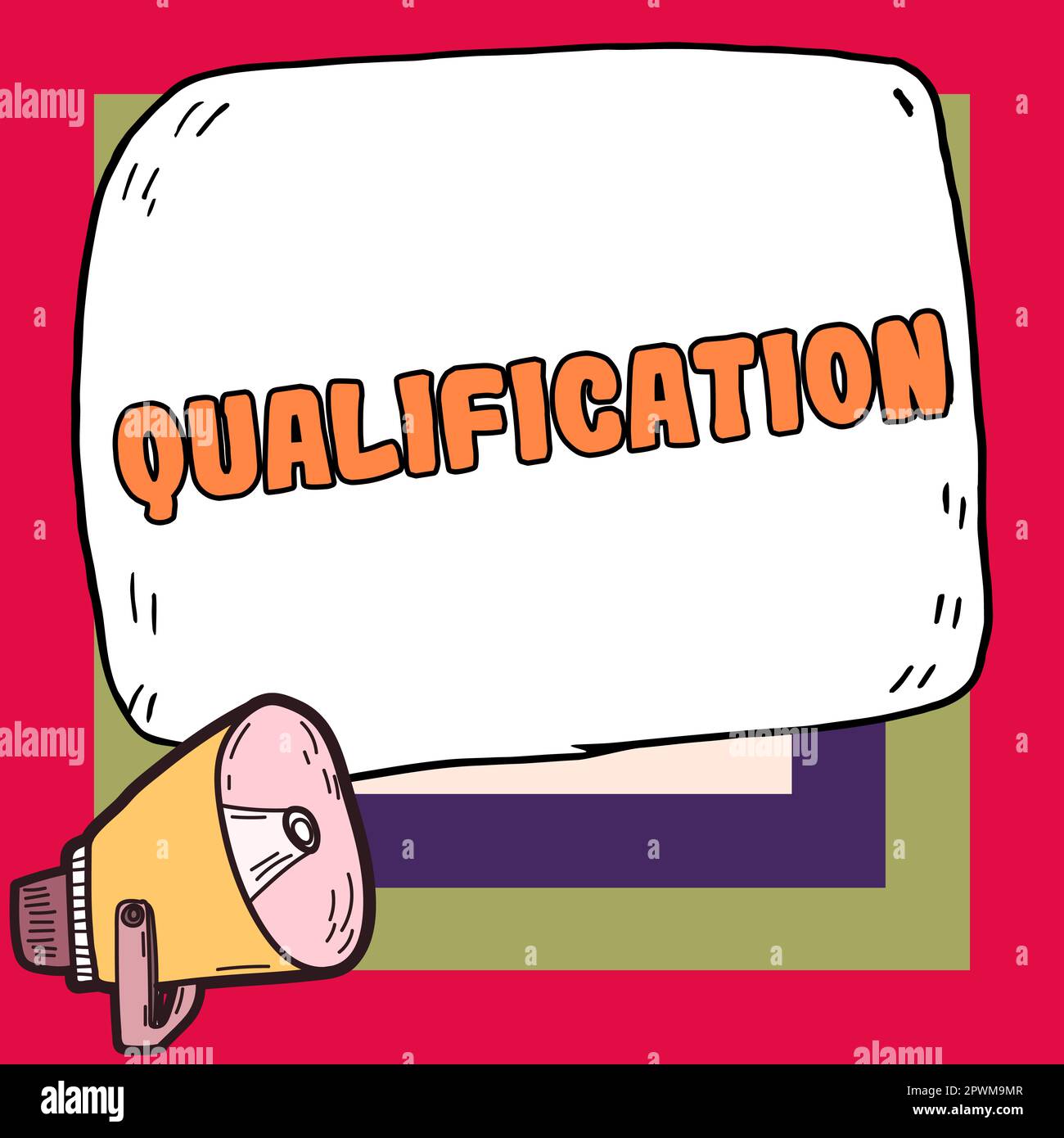 Conceptual caption Qualification, Business approach Officially ...