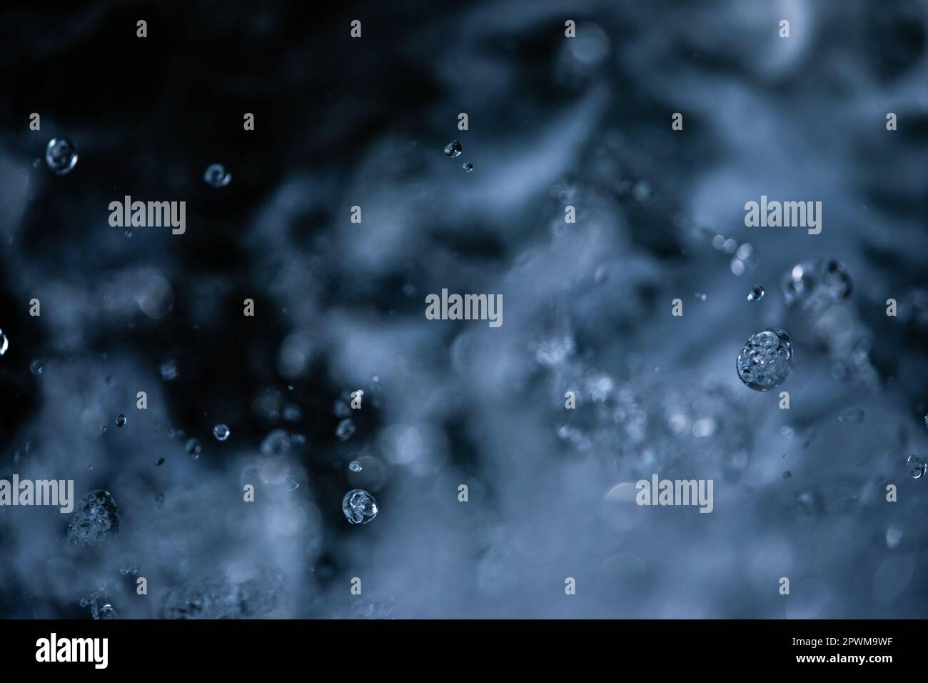 Water concept - river water flowing with light reflecting of its ...