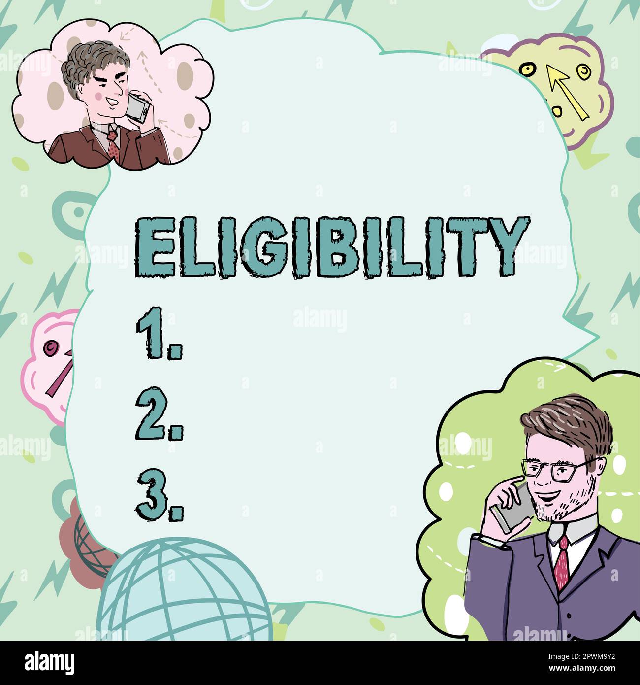 Hand writing sign Eligibility, Internet Concept State of having the ...