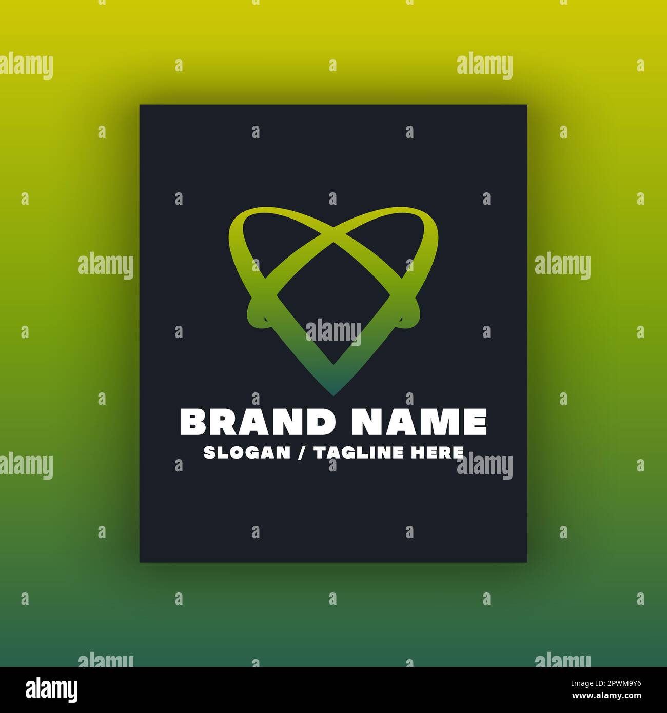 Simple heart symbol logo design template. Editable, resizable, vector ...